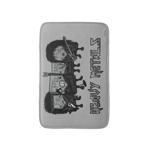 Heavy Metals Bathroom Mat | Zazzle