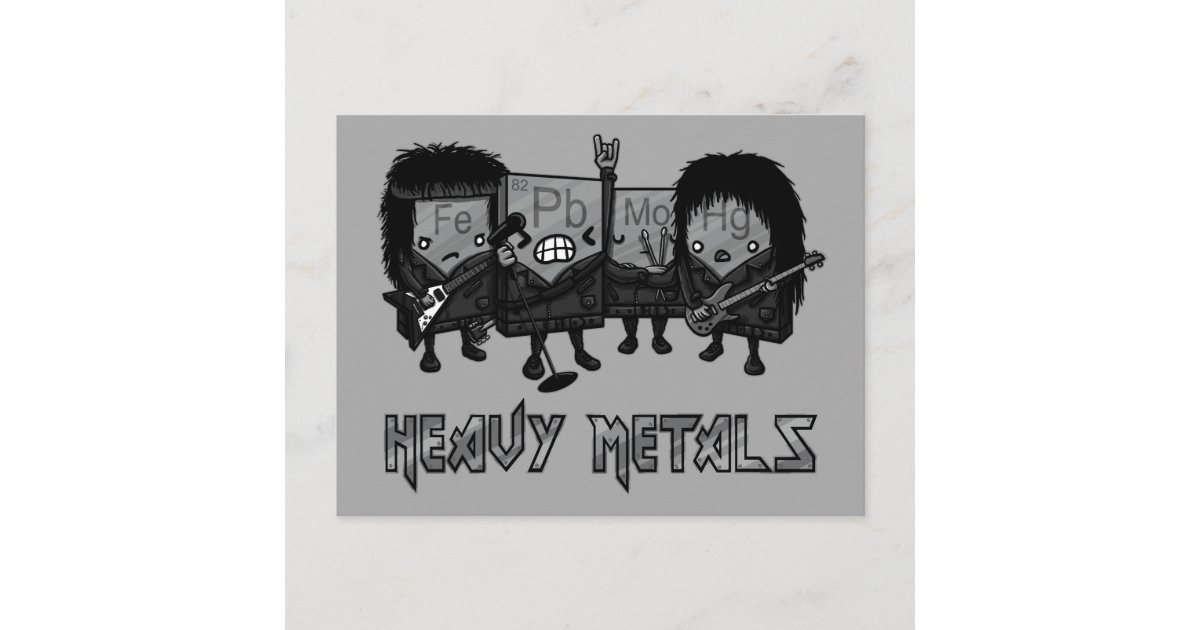 Heavy Metals Postcard | Zazzle