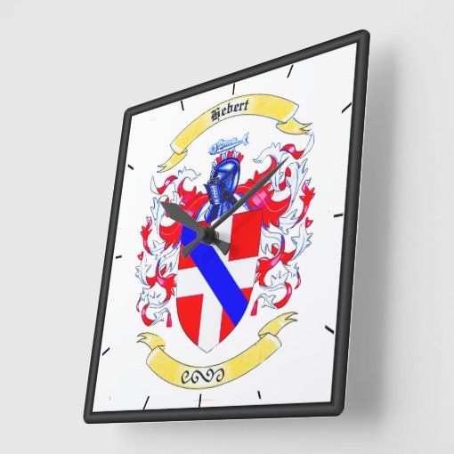 Hébert Family Crest Heirloom Clock | Zazzle