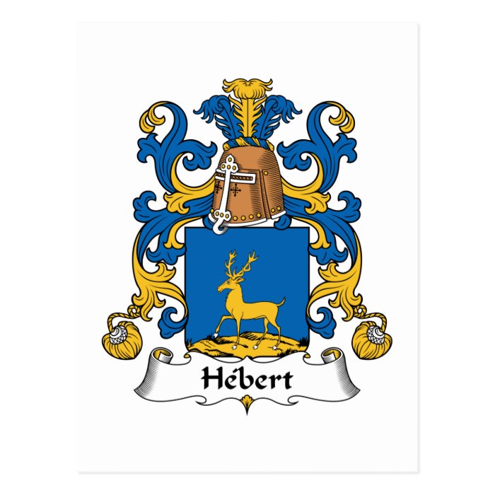 Hebert Family Crest Postcard | Zazzle