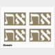 Hebrew Aleph Tav Rectangular Sticker | Zazzle