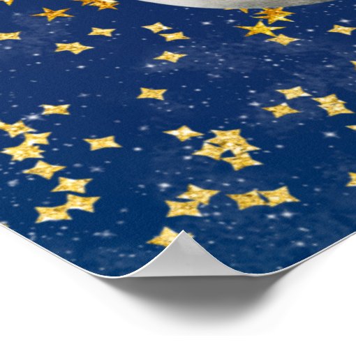 Hebrew Alphabet in Space - Cosmos Jewish Children Poster | Zazzle