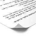Hebrew Blessings for Tallit and Tefillin Poster | Zazzle
