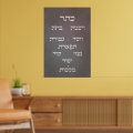 Hebrew Sefirot - Tree of Life - Dark Background Po Poster | Zazzle