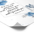 Hebrews 13:5 NEVER will I Leave You Poster | Zazzle