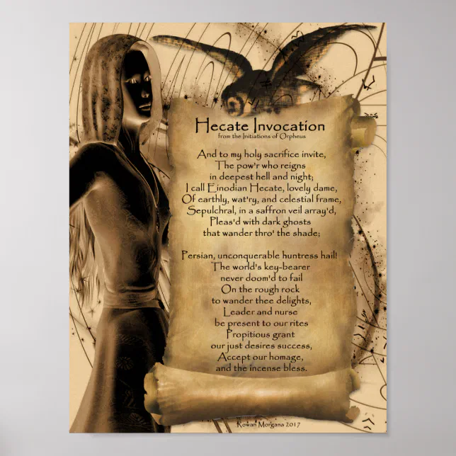 HECATE INVOCATION POSTER | Zazzle