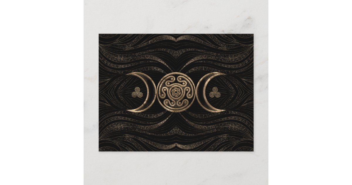 Hecate Wheel Triple Moon Postcard | Zazzle