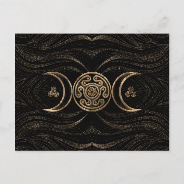 Hecate Wheel Triple Moon Postcard | Zazzle