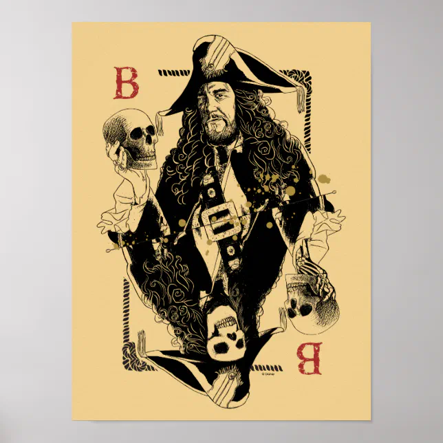Hector Barbossa - Ruler Of The Seas Poster | Zazzle