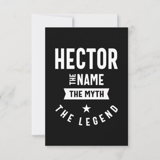 Hector Personalized Name Birthday Gift RSVP Card | Zazzle.com