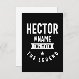 Hector Personalized Name Birthday Gift RSVP Card | Zazzle