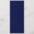 Hedera | Elegant Typography Navy Wedding or Party Menu | Zazzle