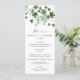 Hedera | Elegant Typography Navy Wedding or Party Menu | Zazzle