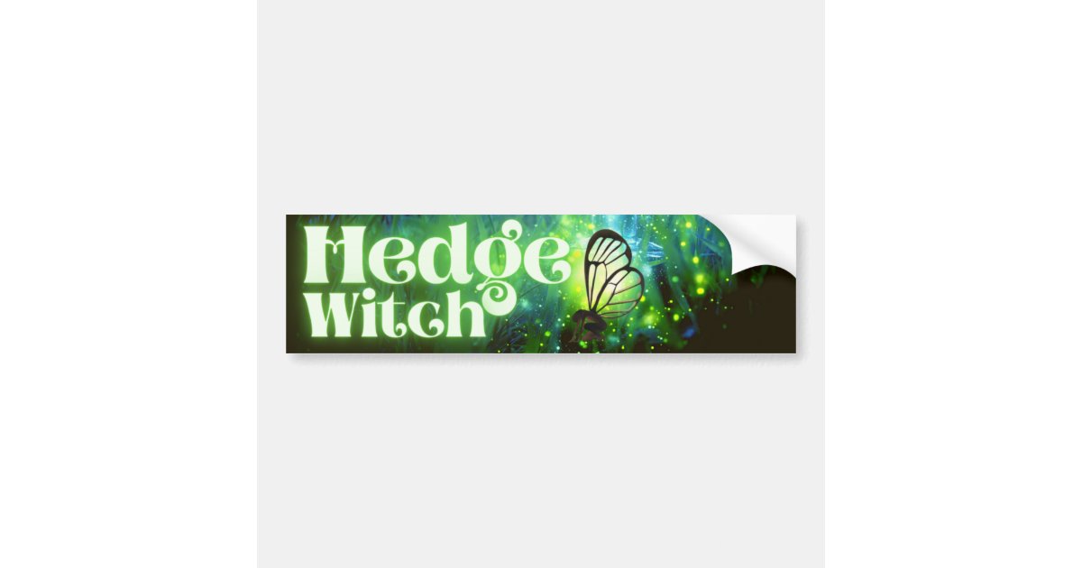 Hedge Witch Bumper Sticker | Zazzle
