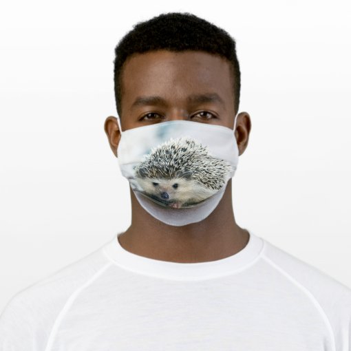 Hedgehog Adult Cloth Face Mask | Zazzle