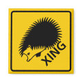 Hedgehog Crossing Highway Sign Magnet | Zazzle
