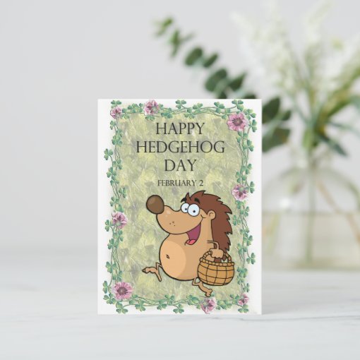 Hedgehog Day February 2 Postcard | Zazzle