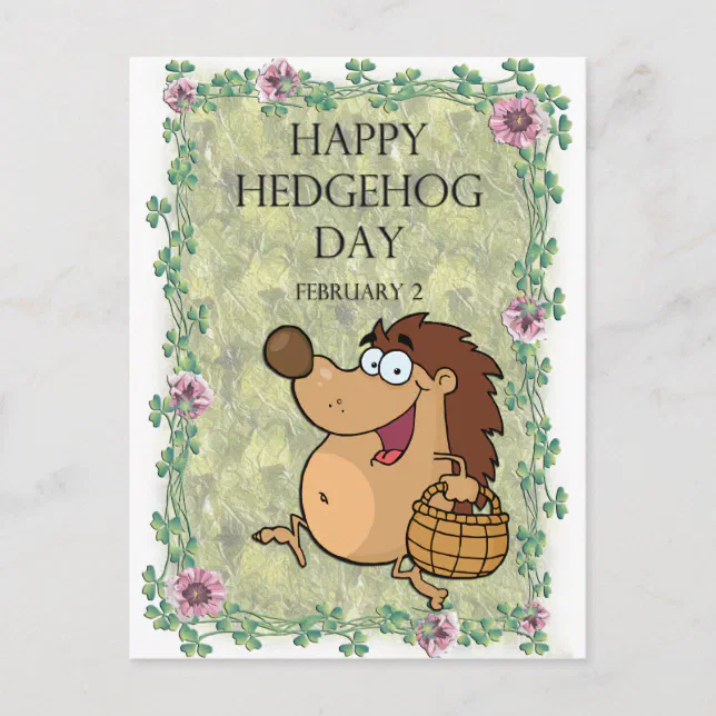 Hedgehog Day February 2 Postcard | Zazzle