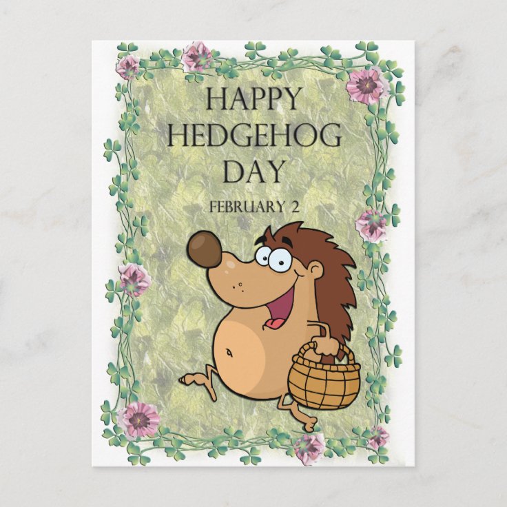 Hedgehog Day February 2 Postcard | Zazzle