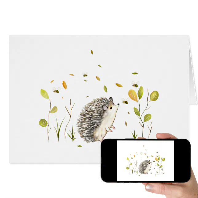 Hedgehog Greeting Card | Zazzle