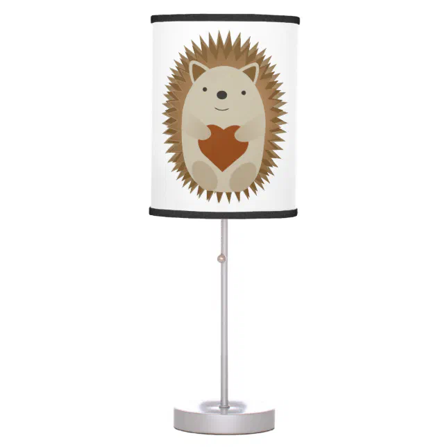 Hedgehog Heart Table Lamp | Zazzle
