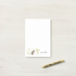 Hedgehog Personalize Post-it® Notes | Zazzle