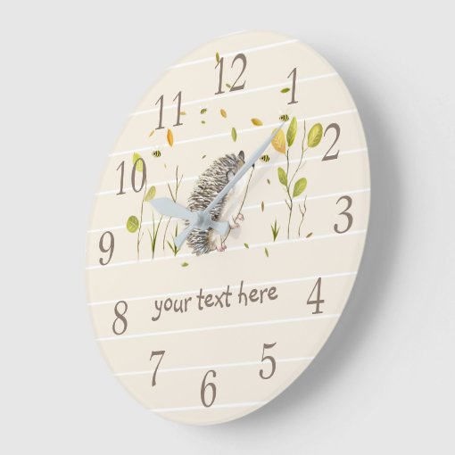 Hedgehog Wall Clock | Zazzle