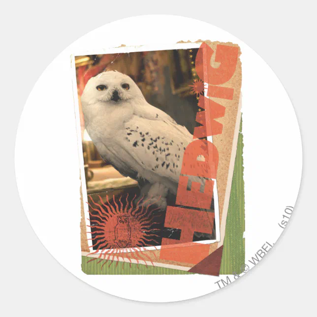 Hedwig 1 classic round sticker | Zazzle