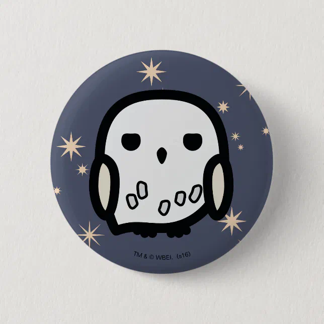 Hedwig Cartoon Character Art Button | Zazzle