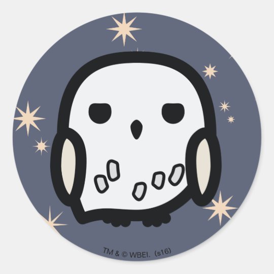 Hedwig Cartoon Character Art Classic Round Sticker | Zazzle.com