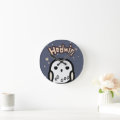 Hedwig Cartoon Character Art Round Clock | Zazzle