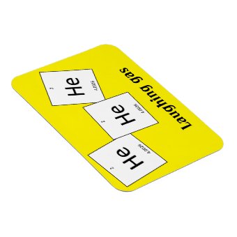 Hehehe Helium Laughing Gas Element Pun Magnet | Zazzle