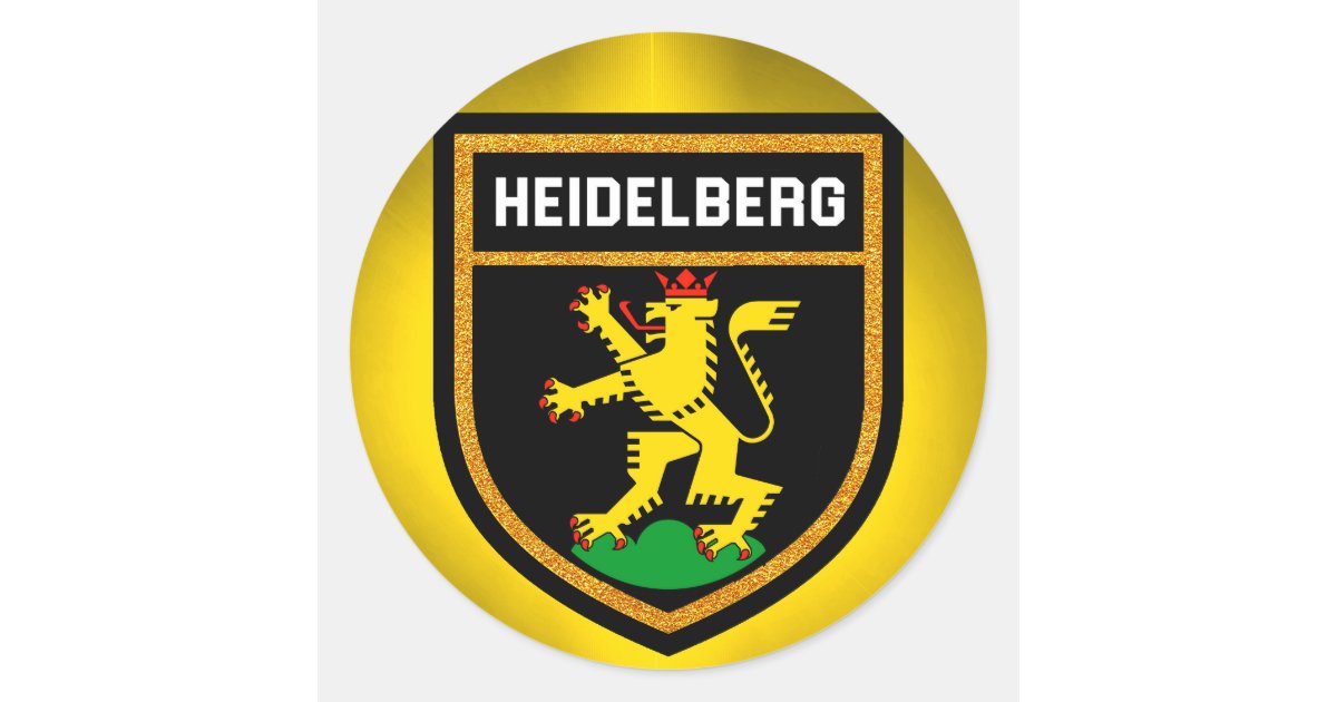 Heidelberg Flag Classic Round Sticker | Zazzle