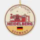 Heidelberg Germany City Skyline Emblem Ceramic Ornament | Zazzle