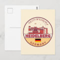 Heidelberg Germany City Skyline Emblem Postcard | Zazzle