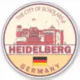 Heidelberg Germany City Skyline Emblem Sticker | Zazzle
