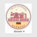 Heidelberg Germany City Skyline Emblem Sticker | Zazzle