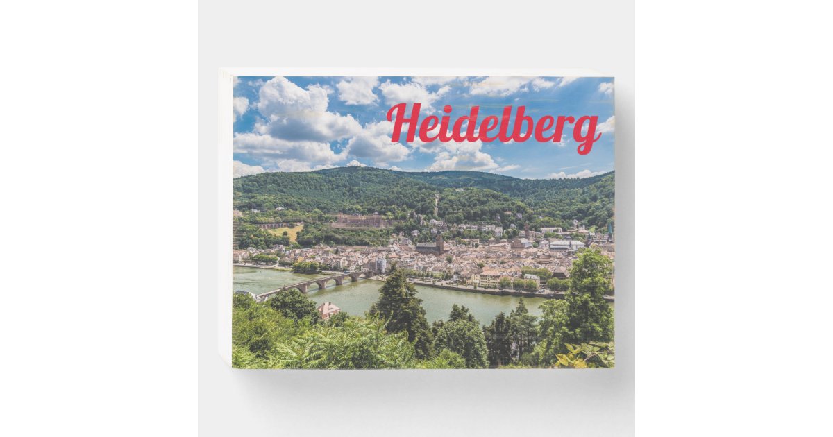 Heidelberg Neckar Panorama Germany Wooden Box Sign | Zazzle