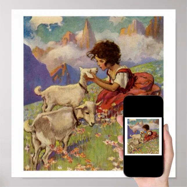 "Heidi and Her Goats" - Print | Zazzle