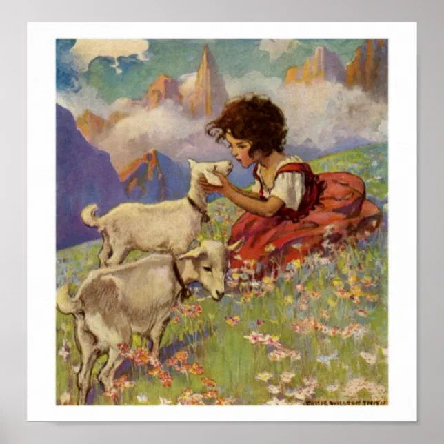 "Heidi and Her Goats" - Print | Zazzle