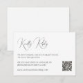Heidi Contemporary Script Elegant Wedding RSVP Card | Zazzle