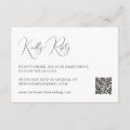 Heidi Contemporary Script Elegant Wedding RSVP Card | Zazzle