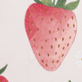 HEIDI Pink Strawberry Pattern Baby Girl Nursery Wallpaper | Zazzle