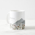 HEIDI Watercolor Wildflower Mountain Mama Coffee Mug | Zazzle