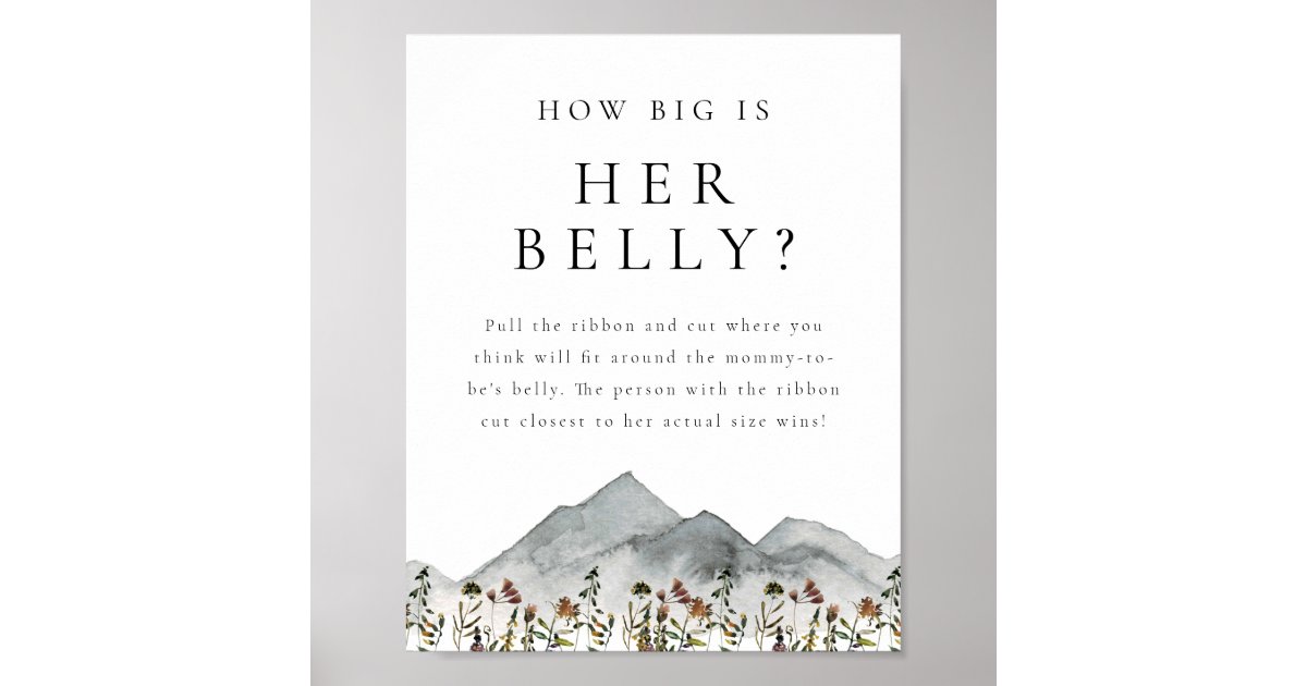 HEIDI Wildflower Mountain How Big Is Her Belly Poster | Zazzle