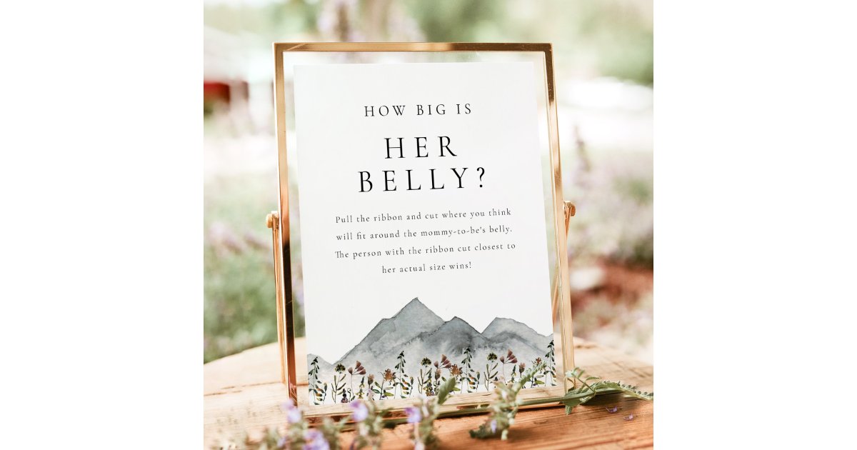 HEIDI Wildflower Mountain How Big Is Her Belly Poster | Zazzle