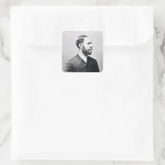Heinrich Rudolph Hertz Square Sticker | Zazzle