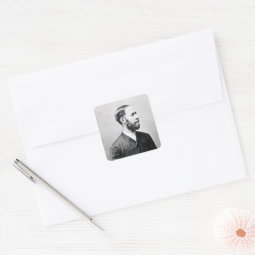 Heinrich Rudolph Hertz Square Sticker | Zazzle