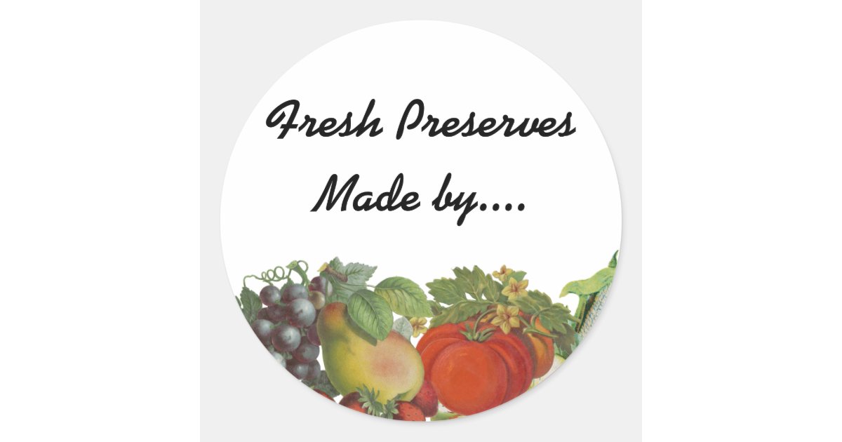 Heirloom Gardens Custom Seed or Canning Labels | Zazzle