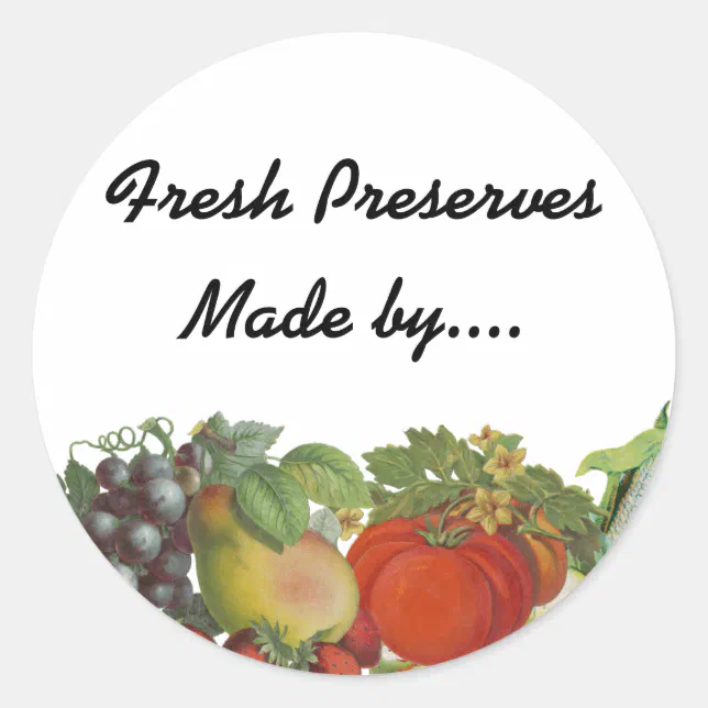 Heirloom Gardens Custom Seed or Canning Labels | Zazzle